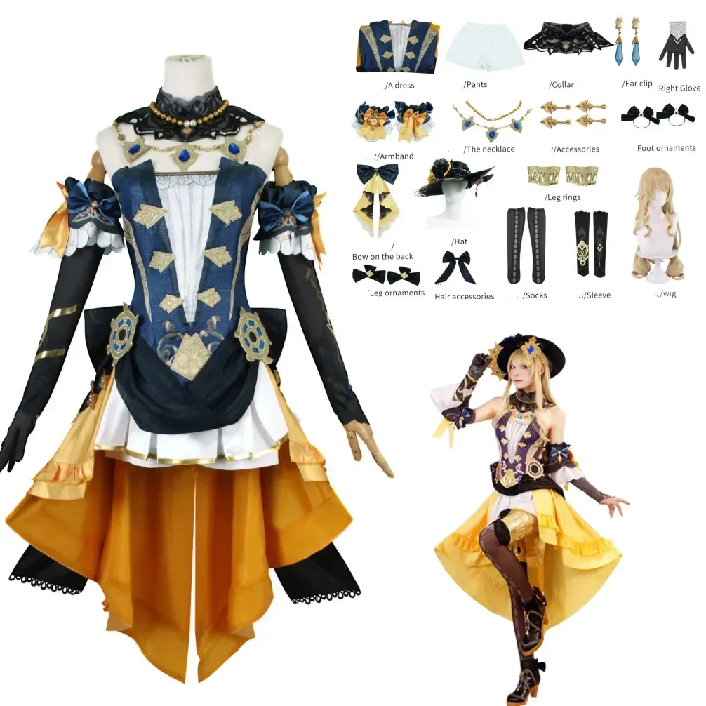 Navia-Cosplay-Genshin-Impact-Costume-Full-Set-With-Hat-Cosplay-for ...