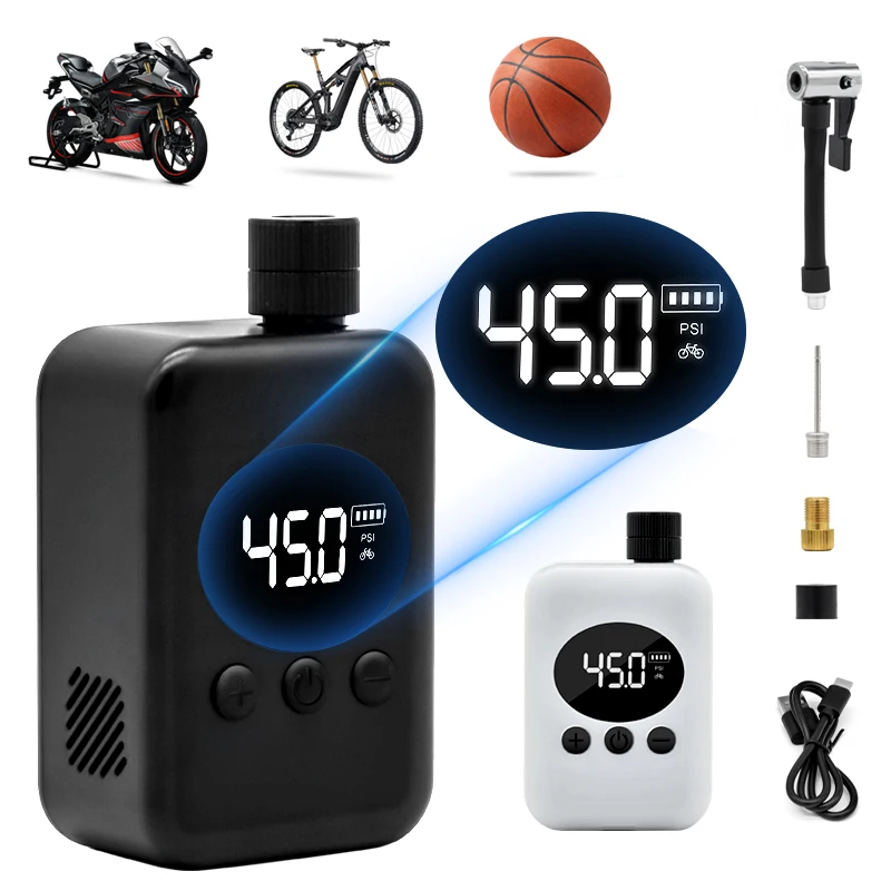 Wireless-Air-Pump-150PSI-Portable-Rechargeable-Air-Inflator-For-Bicycle ...