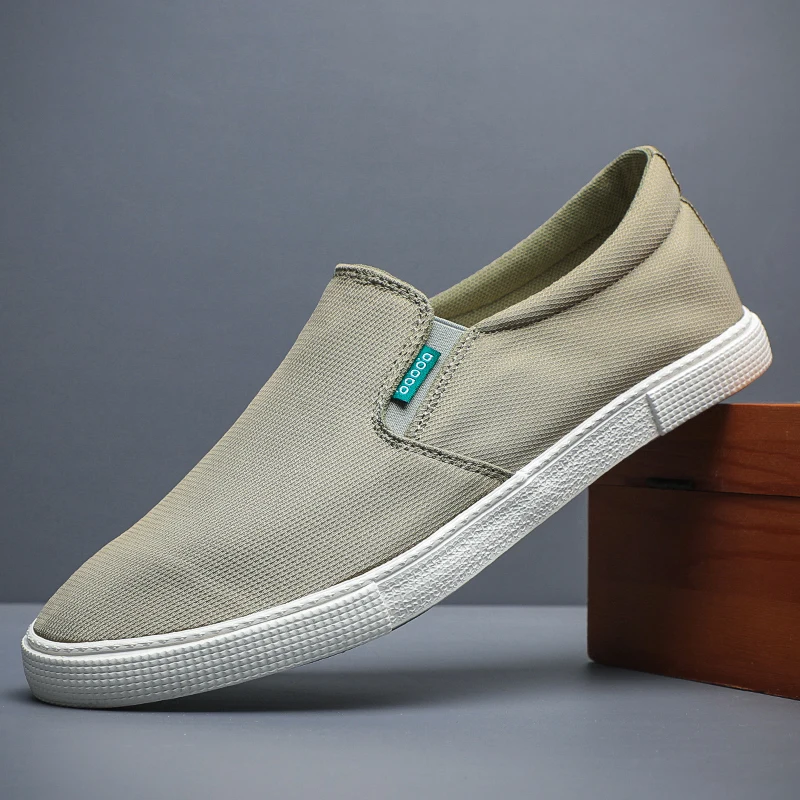 Mens-Canvas-Shoes-slip-on-Fashion-Sneakers-Breathable-Men-Tenis ...