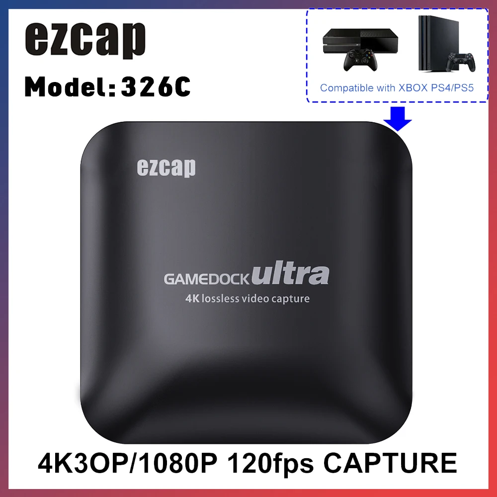 Ezcap 326C 4K Video Game Capture Card HDR Loop Mic Em 1080P 60fps ...