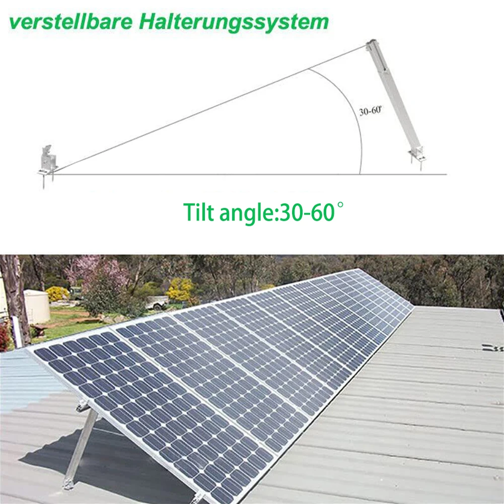 Soporte de techo para Panel Solar, fijaciones Pv ajustables de 30 60 ...