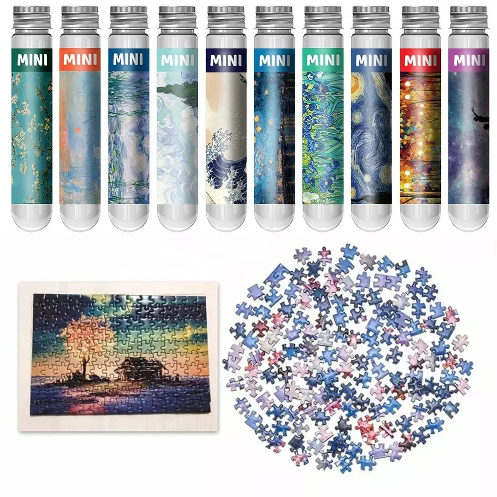 150PCS-Set-High-Quality-Oil-Painting-Jigsaw-Puzzles-Gifts-Test-Tube ...
