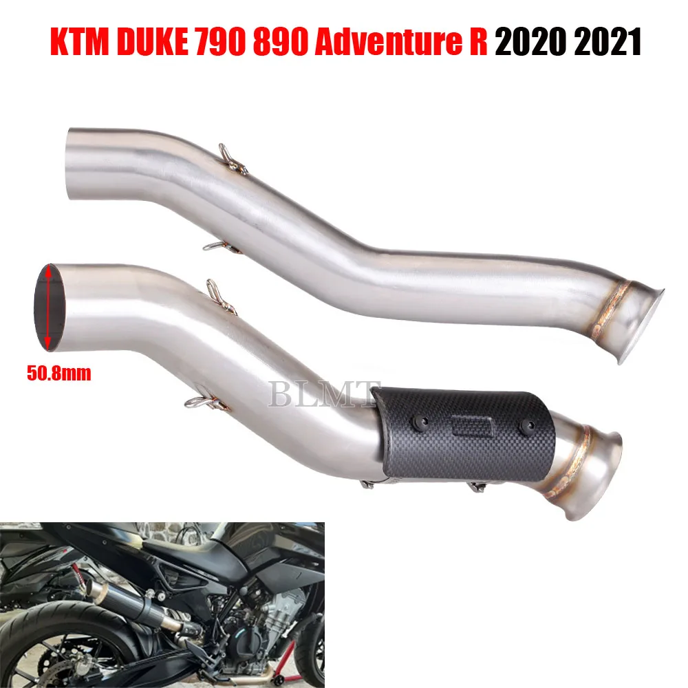 Motorcycle-Exhaust-Escape-System-Modify-Mid-Link-Pipe-Connection-51mm ...