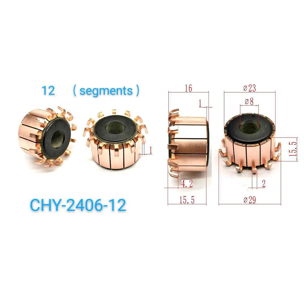 1Pcs-12P-Teeth-Copper-Hook-Type-Electrical-Motor-Commutator-23-X-8-X-15 ...