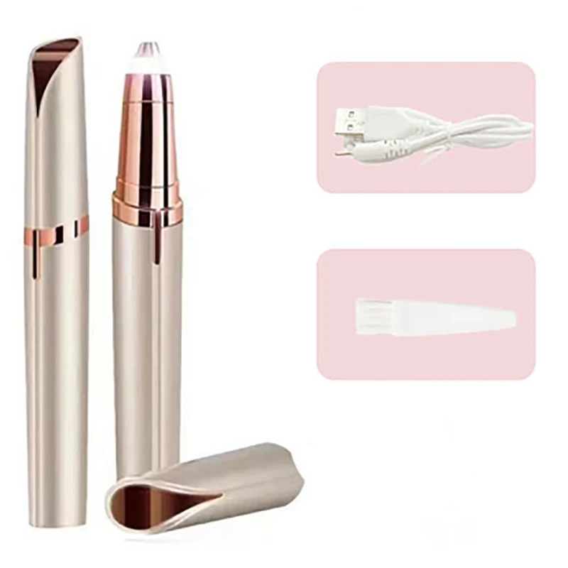 Women-Electric-Eyebrow-Trimmer-Multifunction-USB-Recharge-Face-Hair ...
