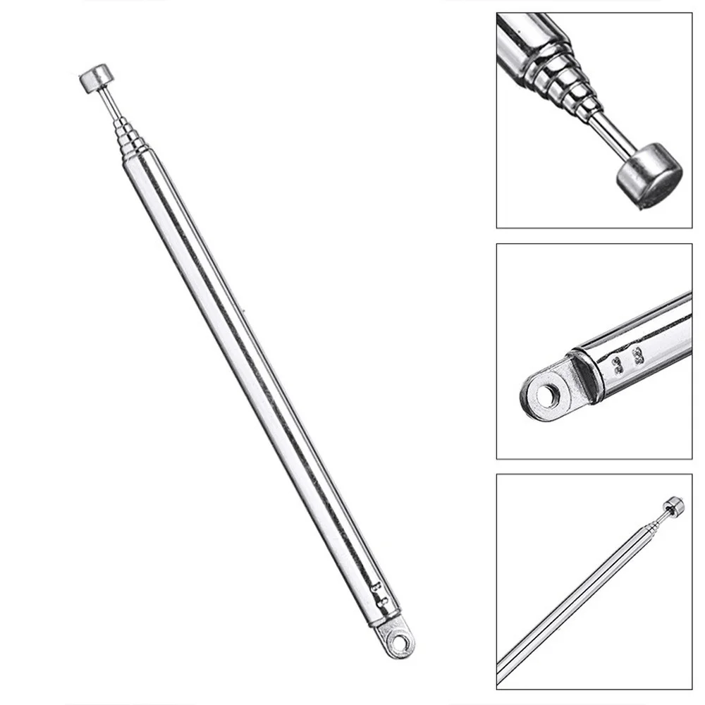 Rod Antenna 7 Section Replacement Telescopic Aerial Antenna TV Radio ...