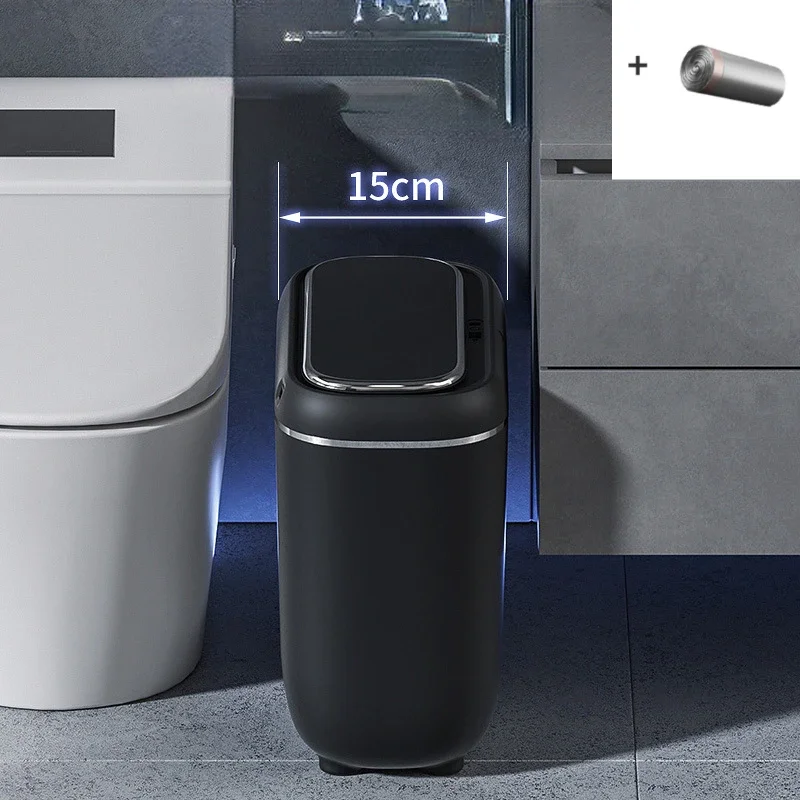 14L-3Color-Smart-Sensor-Trash-Can-Bathroom-Narrow-Automatic-Sensor ...
