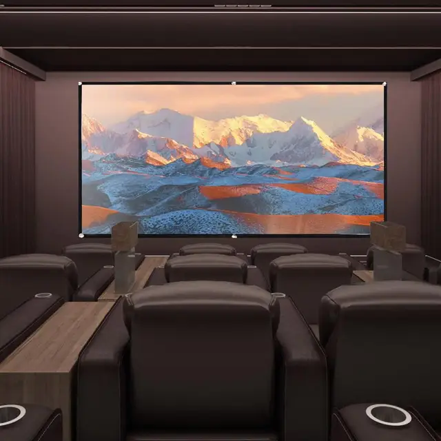 Best Projectors Under 700 SUPER DEAL 120'' Projector Screen Projection ...