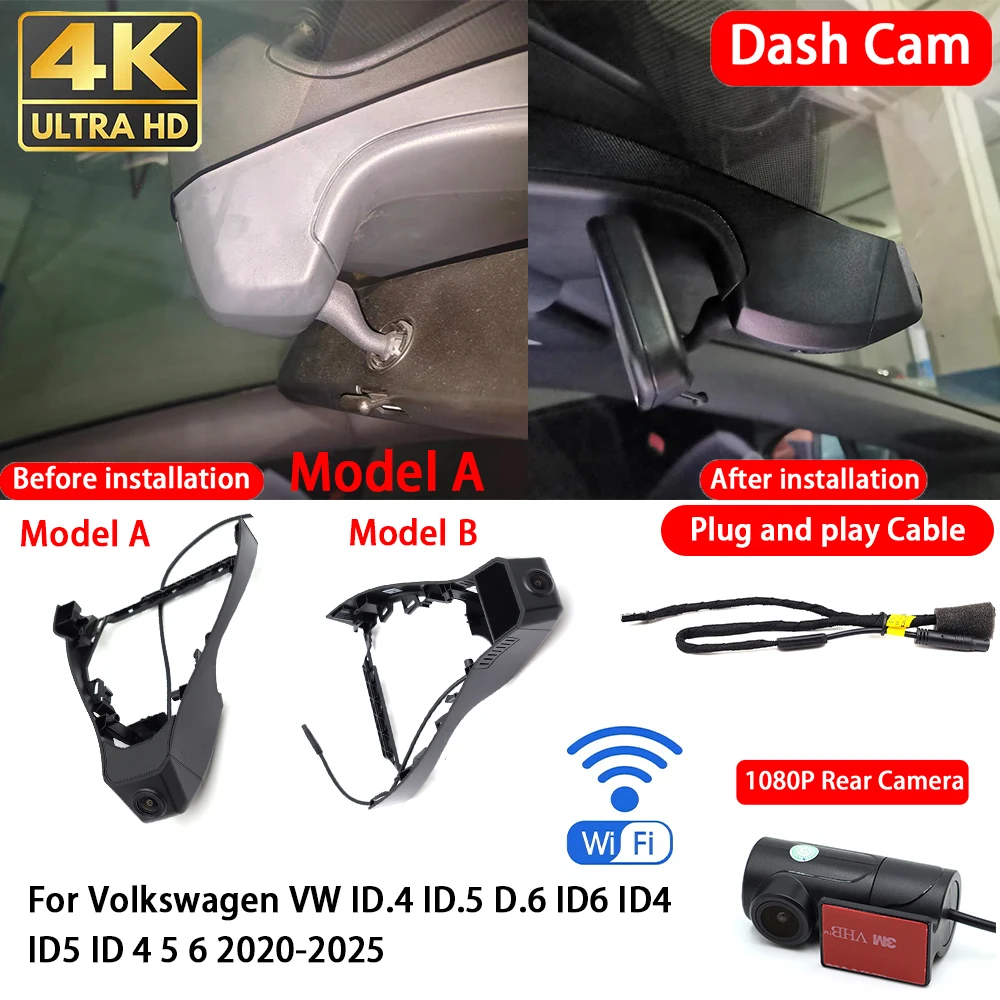 for Volkswagen VW ID.4 ID.5 D.6 ID6 ID4 ID5 ID 4 5 6 2020-2025 4K 2160P ...