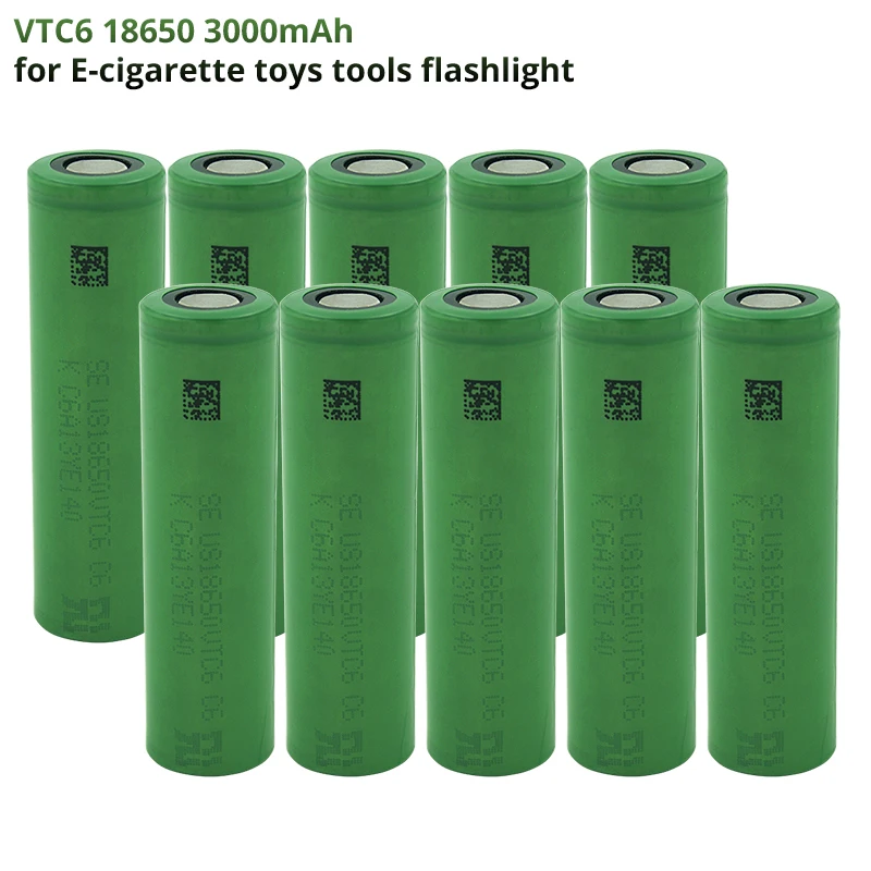 10PCS-Original-18650-3-7V-3-0Ah-Li-ion-Rechargeable-Battery-for-SONY ...