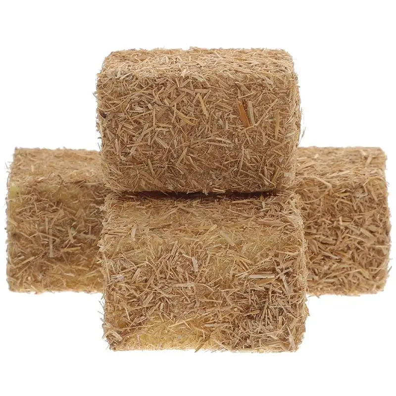 4pcs-Mini-Hay-Outdoor-Decorations-Rustic-Miniature-Farm-Haystack ...