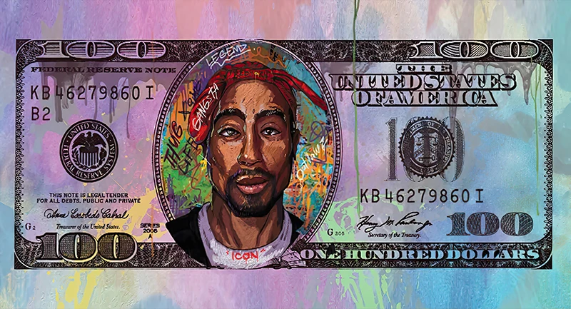 Tupac With Money
