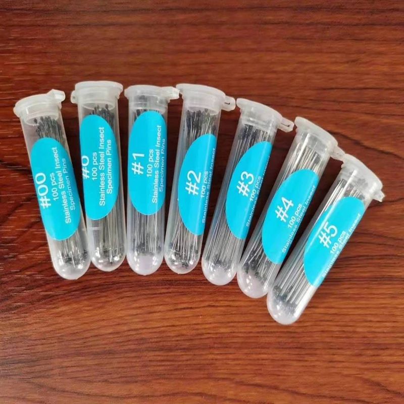 100Pcs-pack-Stainless-Steel-Insect-Pin-Specimen-pins-Needle-With-Tube ...