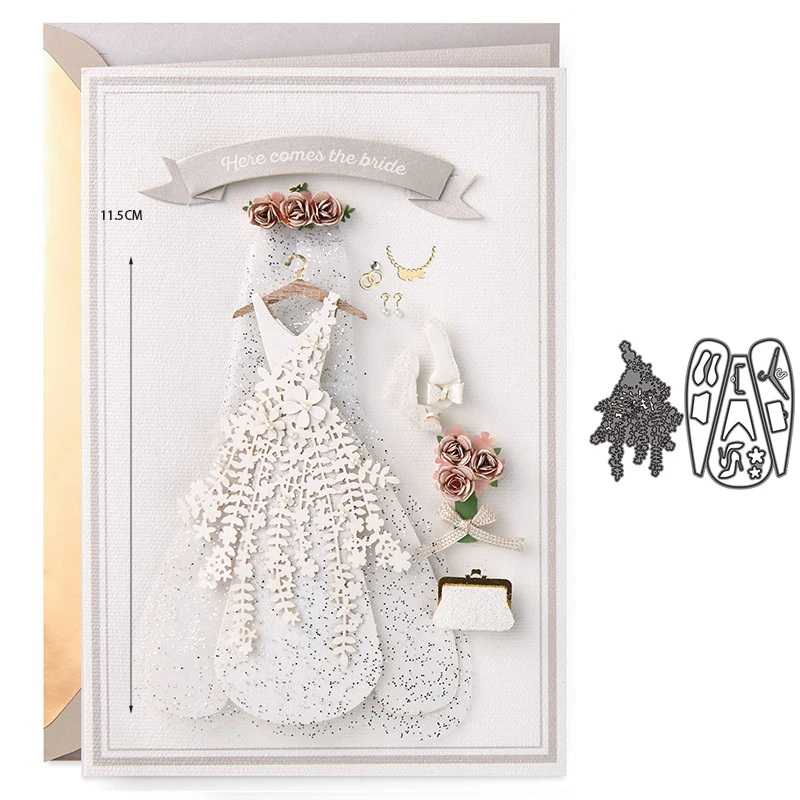 Bride-Groom-Wedding-invitation-Card-Cutting-DIE-Metal-die-for-Wedding ...