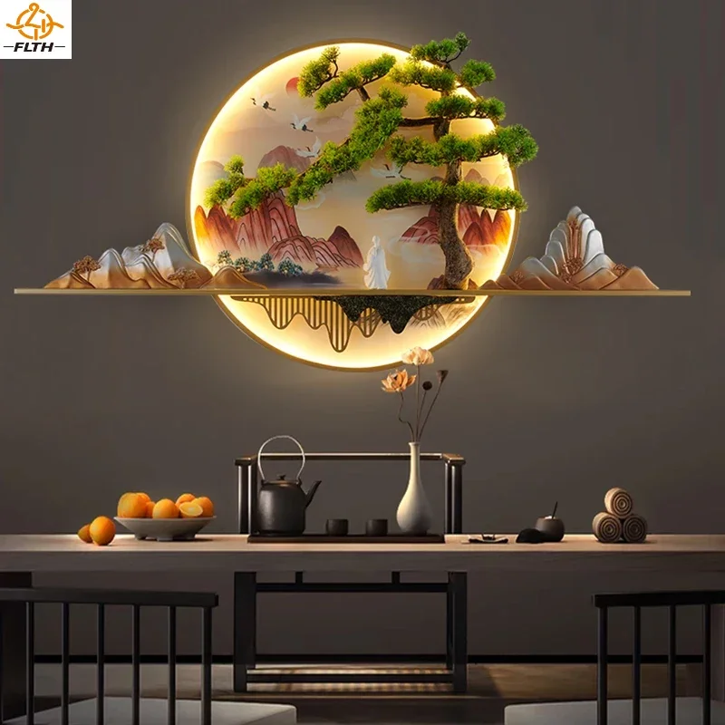 Modern-Chinese-Wall-Picture-Light-Led-Creative-3d-Landscape-for-Home ...