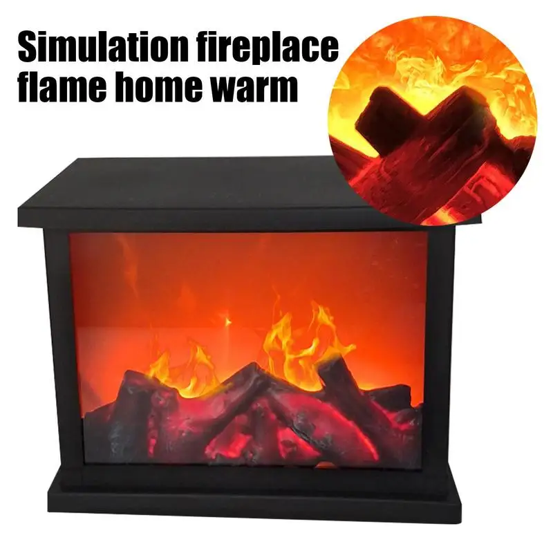 LED-Flame-Lantern-Lamps-Decorative-Fireplace-Simulated-Flame-Effect ...
