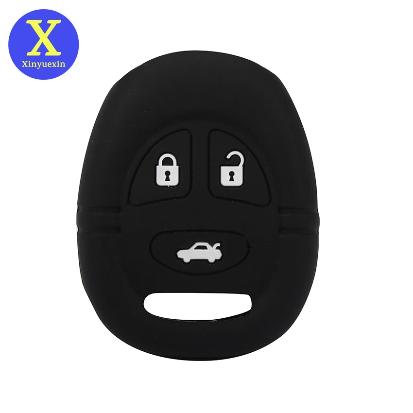 Xinyuexin Silicone Rubber Car Key Case Cover Fit For Saab 9-3 9-5 93 95 ...