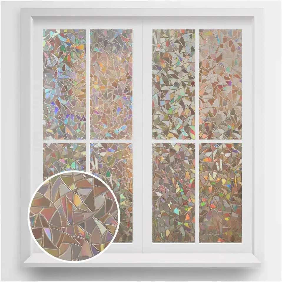 Window-Privacy-Film-3D-Rainbow-Window-Sticker-Decorative-Stained-Glass ...