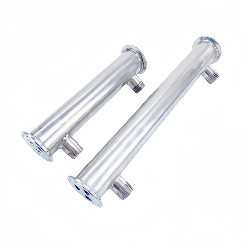 1.5"(38mm) FerruleOD50.5mm,Tri-clamp Condenser With 1/2" Male Thread ...