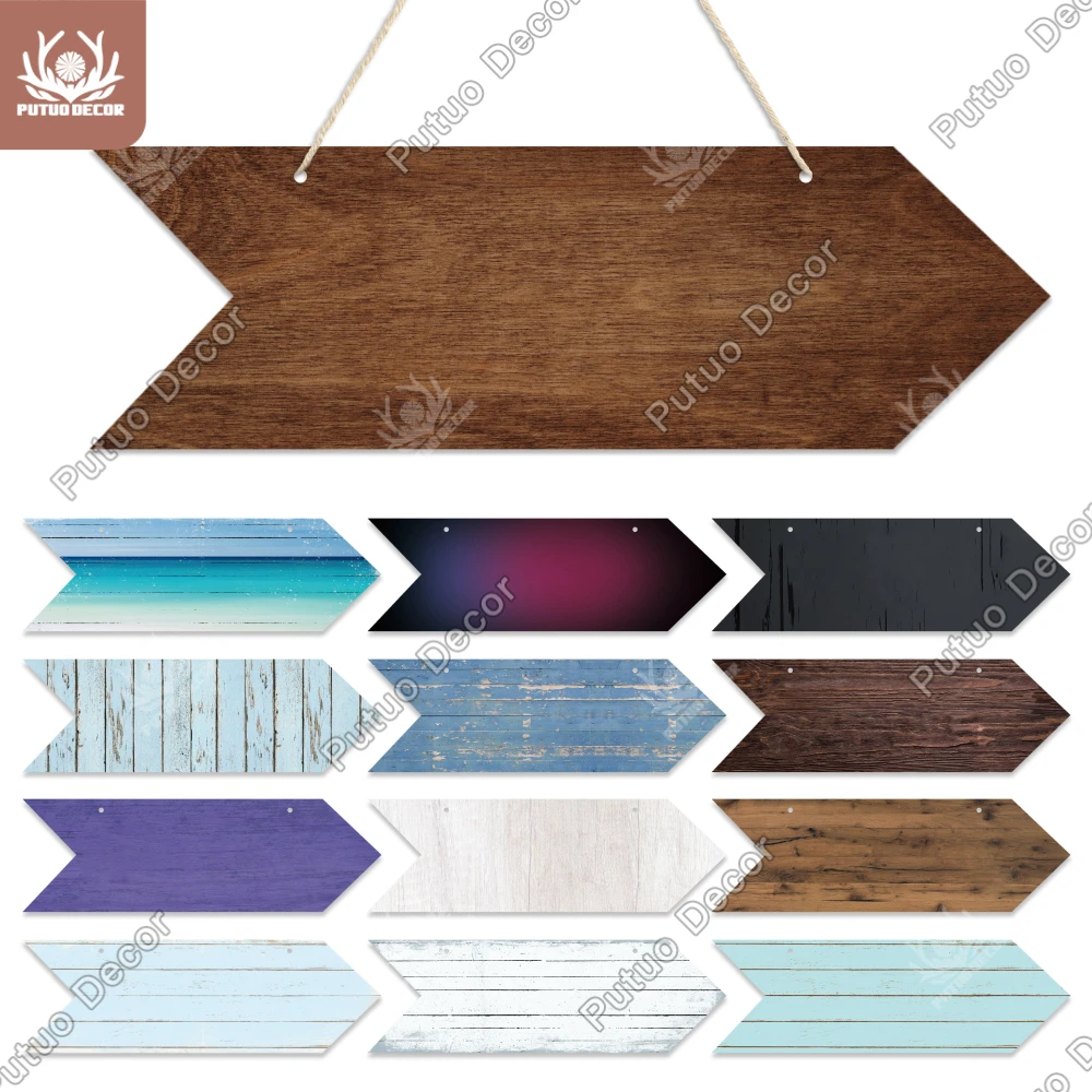 Wooden Signboard Arrow