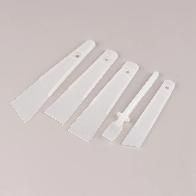 Glue Spreaders 6-Piece Plastic Glue Tool Set - For Leather Craft & DIY ...