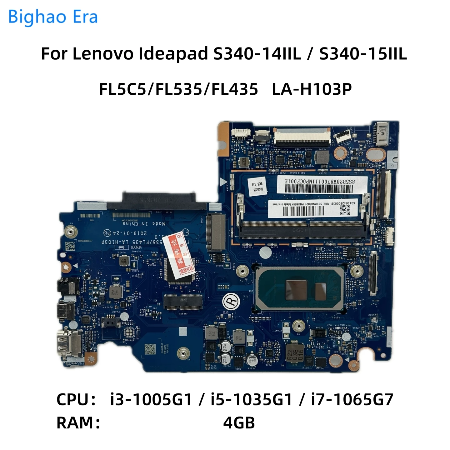 LA-H103P-For-Lenovo-Ideapad-S340-14IIL-S340-15IIL-Laptop-Motherboard ...