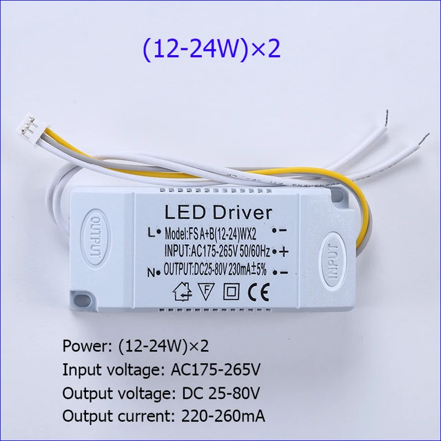 LED Driver 3 colors Adapter For LED Lighting AC220V Non-Isolating ...