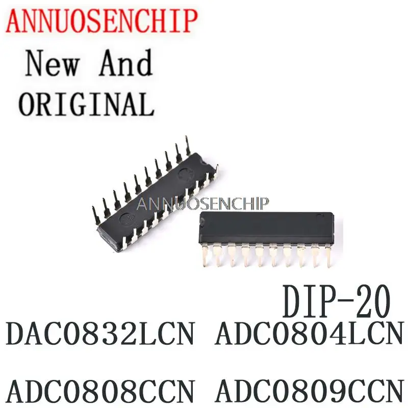 1PCS-New-And-Original-100-ADC0809-DIP28-DAC0832-DIP-20-8-bit-ADC-chip ...
