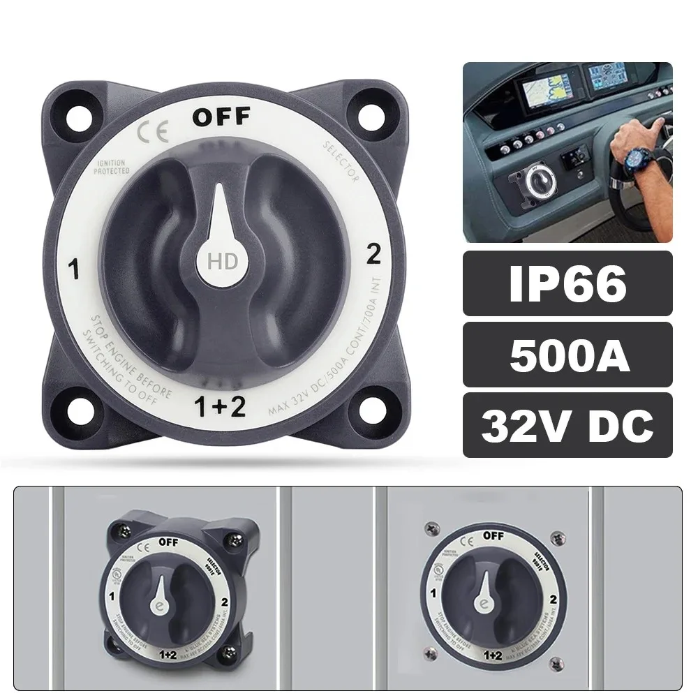 4-Position-Blue-sea-32V-350-Amp-E-Series-Waterproof-Ignition-Protected ...