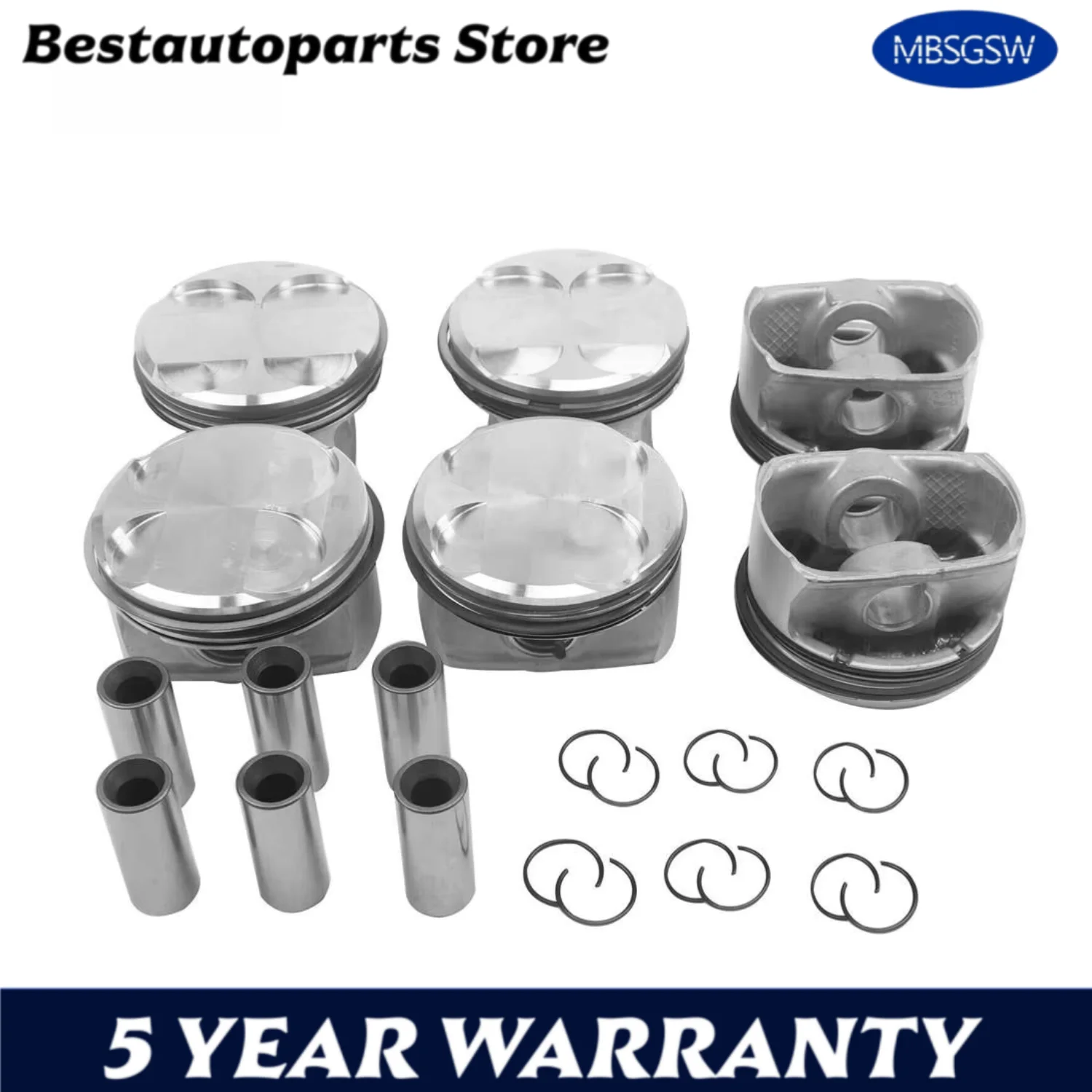 N52 3.0 Engine Pistons Rings Set 10.7:1 11257536373 11257561848 ...