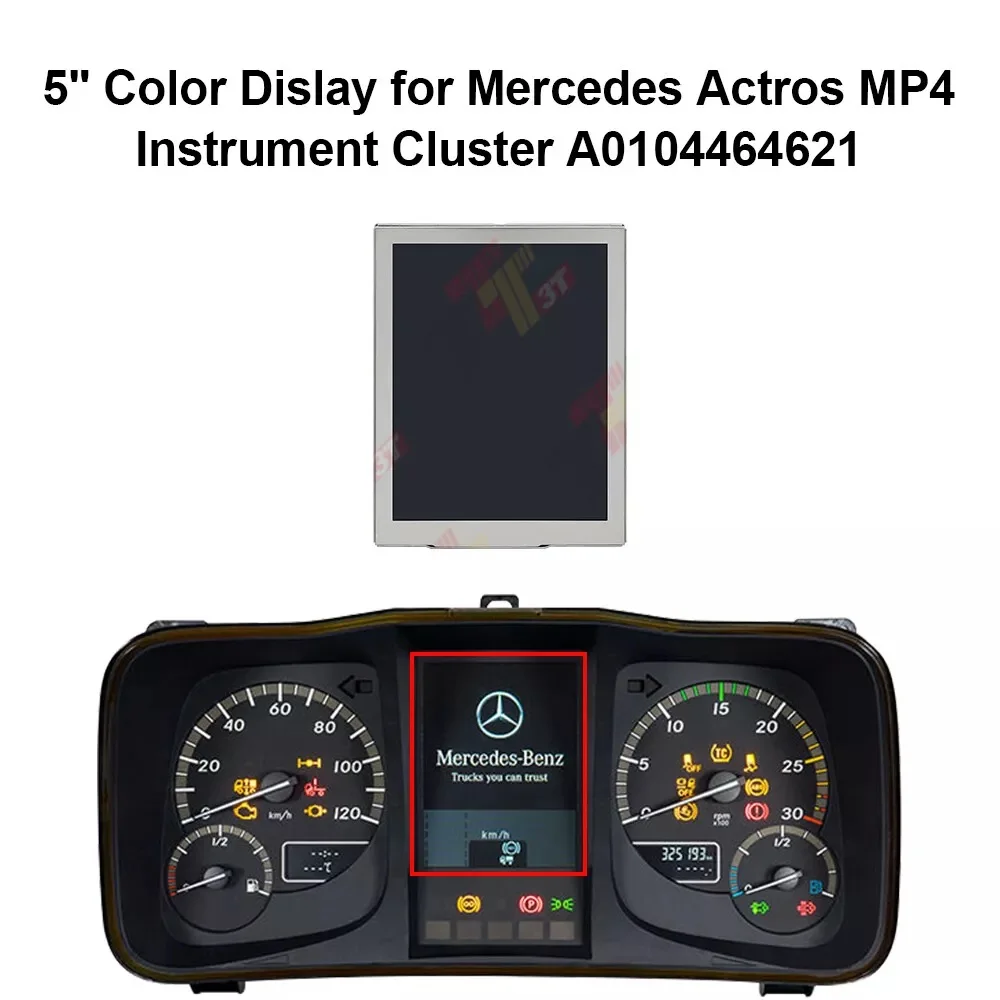 5" Color Display for Mercedes Actros MP4 Instrument Cluster A0104464621 ...