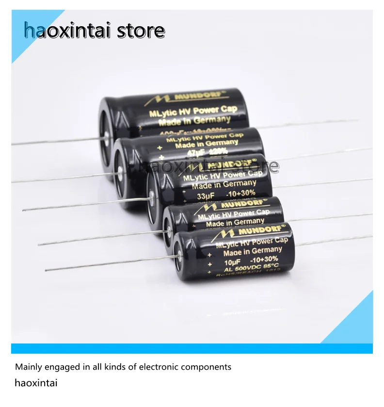 1PCS Germany 10UF 22UF 33UF 47UF 100UF 500v 16*39 21*36 25*38 25*49 30 ...