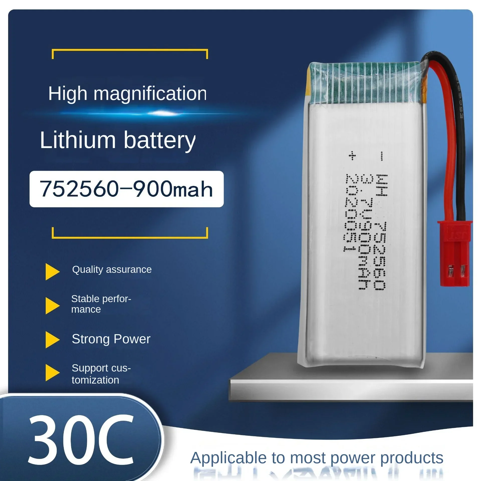 752560 3.7 V 900mAh RF Beauty Instrument Radio-controlled Car ...