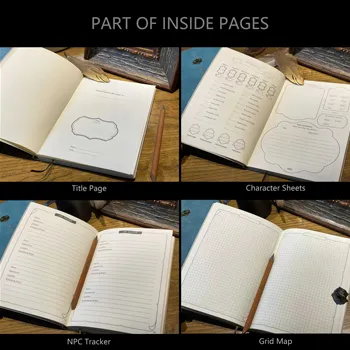 DnD 5e Campaign Journal|84 Pages|Character Sheets|Inventory|NPC/Combat ...