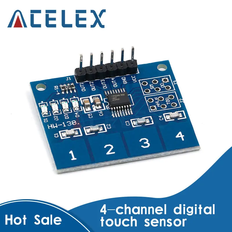 Ttp223 Digital Touch Sensor Capacitive | Capacitive Switch Module ...