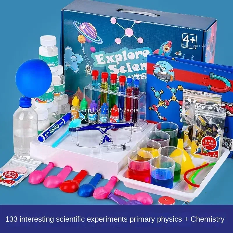 288-Kids-Science-Laboratory-Montessori-Toys-Chemical-Experiments-Kits ...