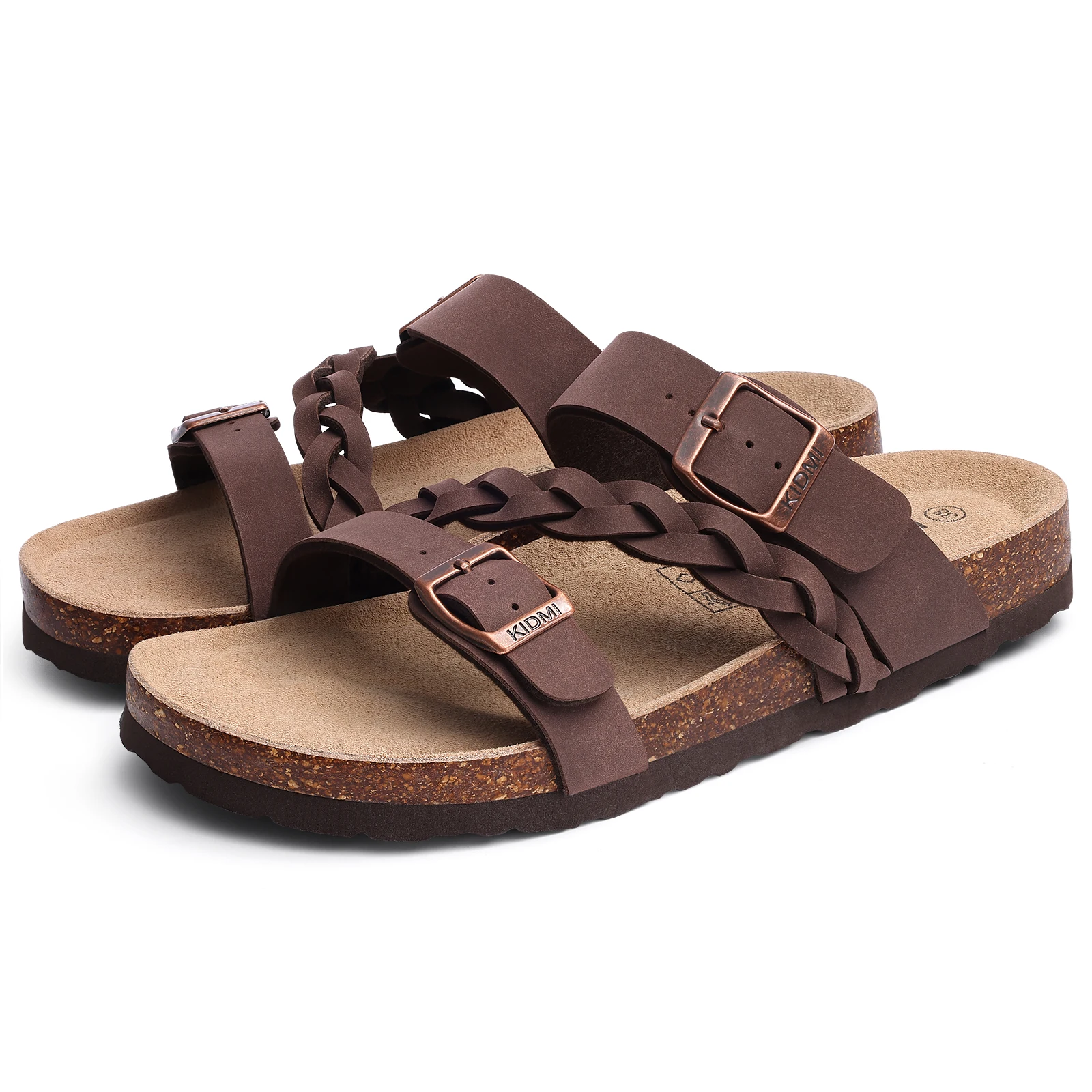 Comwarm Fashion Women's Cork Sandals Summer Leisure Sandals Outdoor ...
