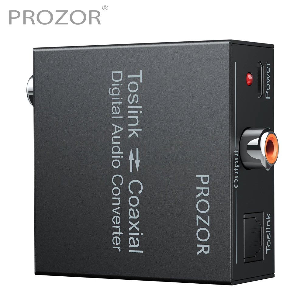 PROZOR-Digital-Audio-Converter-Optical-Toslink-to-Coaxial-and-Coaxial ...