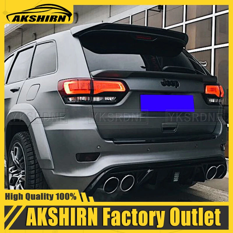 Factory Abs Carbon Fiber Rear Roof Spoiler And Mid Spoiler For Jeep ...