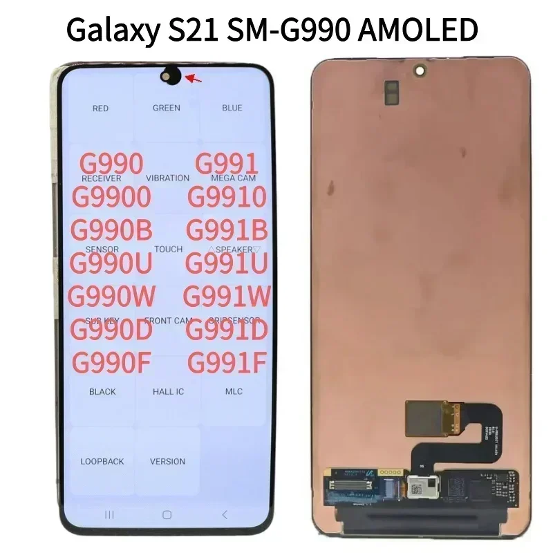 Super AMOLED G991 LCD For Samsung Galaxy S21 SM-G990B/DS G991F Touch ...