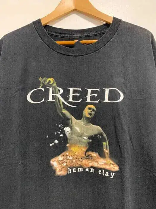 Creed-Camiseta-de-algod-n-de-manga-corta-con-banda-de-arcilla-humana ...