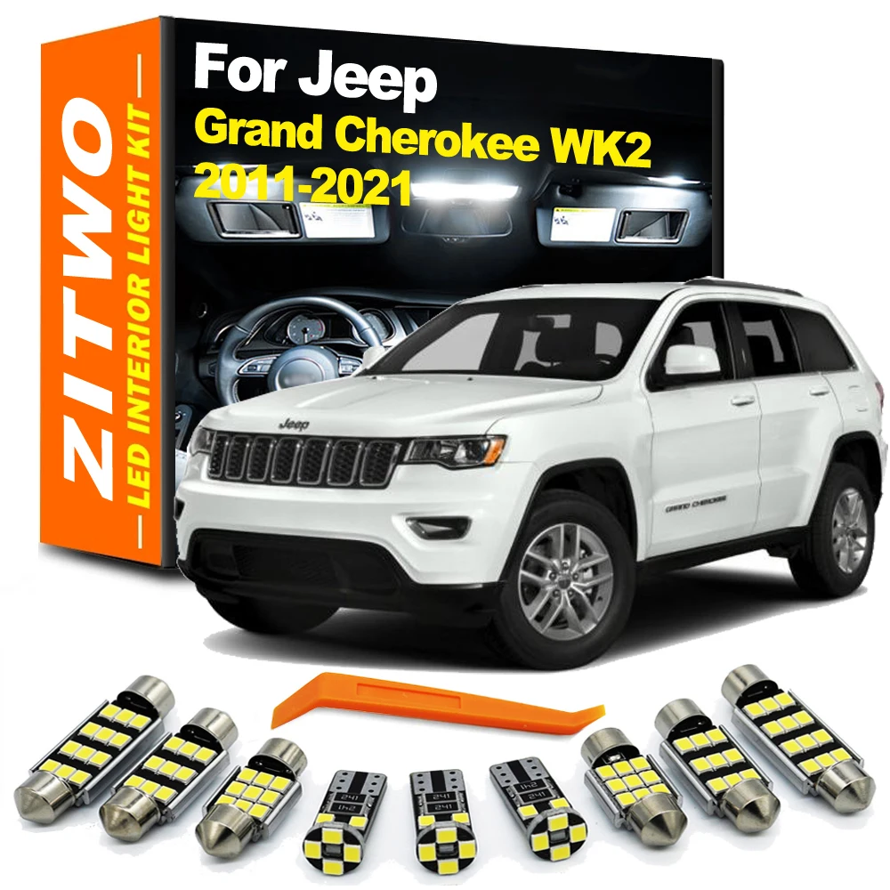 ZITWO 15Pcs LED Interior Dome Reading Map Trunk Light Kit For Jeep ...
