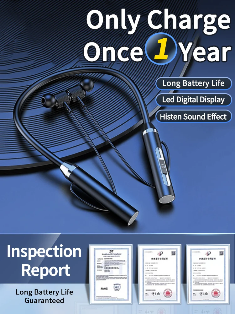 Neck-Mounted-Hanging-Wireless-Headset-Neck-Bluetooth-Headset-Ultra-Long ...