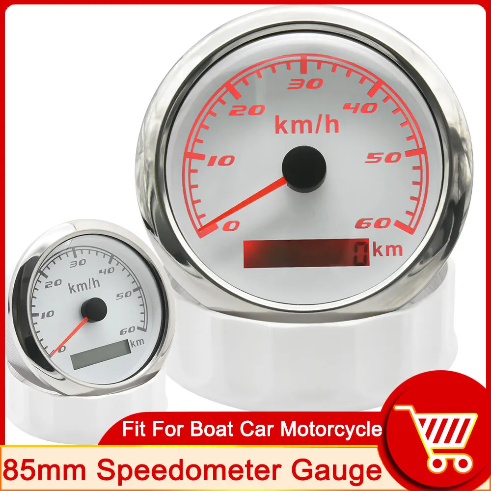 60-km-h-Speedometer-Odometer-85mm-Speed-Gauge-120-200km-h-Without-GPS ...