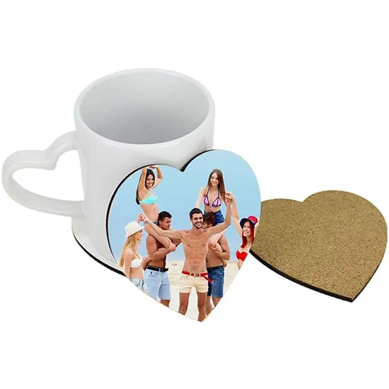 Sublimation-Blank-Coasters-DIY-Customized-MDF-Heart-Hardboard-Coaster ...