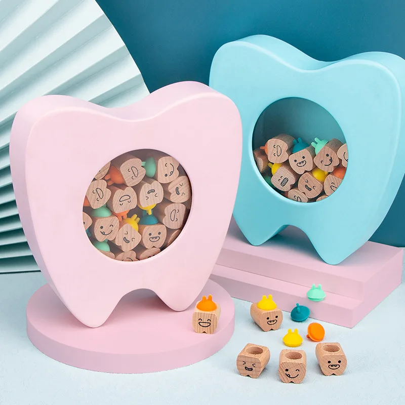 Baby-Teeth-Replacement-Wooden-Tooth-Storage-Box-Collection-Box-Boys ...