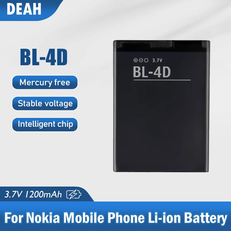 1PCS BL-4D 3.7V 1200mAh Phone Battery For Nokia N97 mini N97mini N8 N8 ...