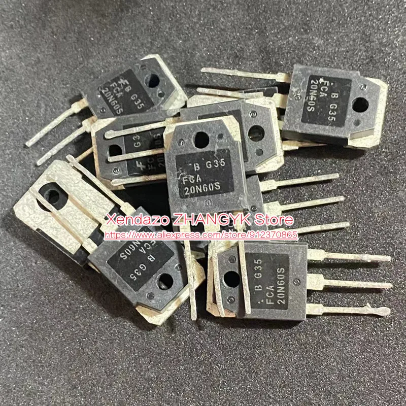 10pcs/lot Original FCA20N60 FCA20N60S High Power MOSFET Transistors N-CH 600V 20A TO-3P TO-247