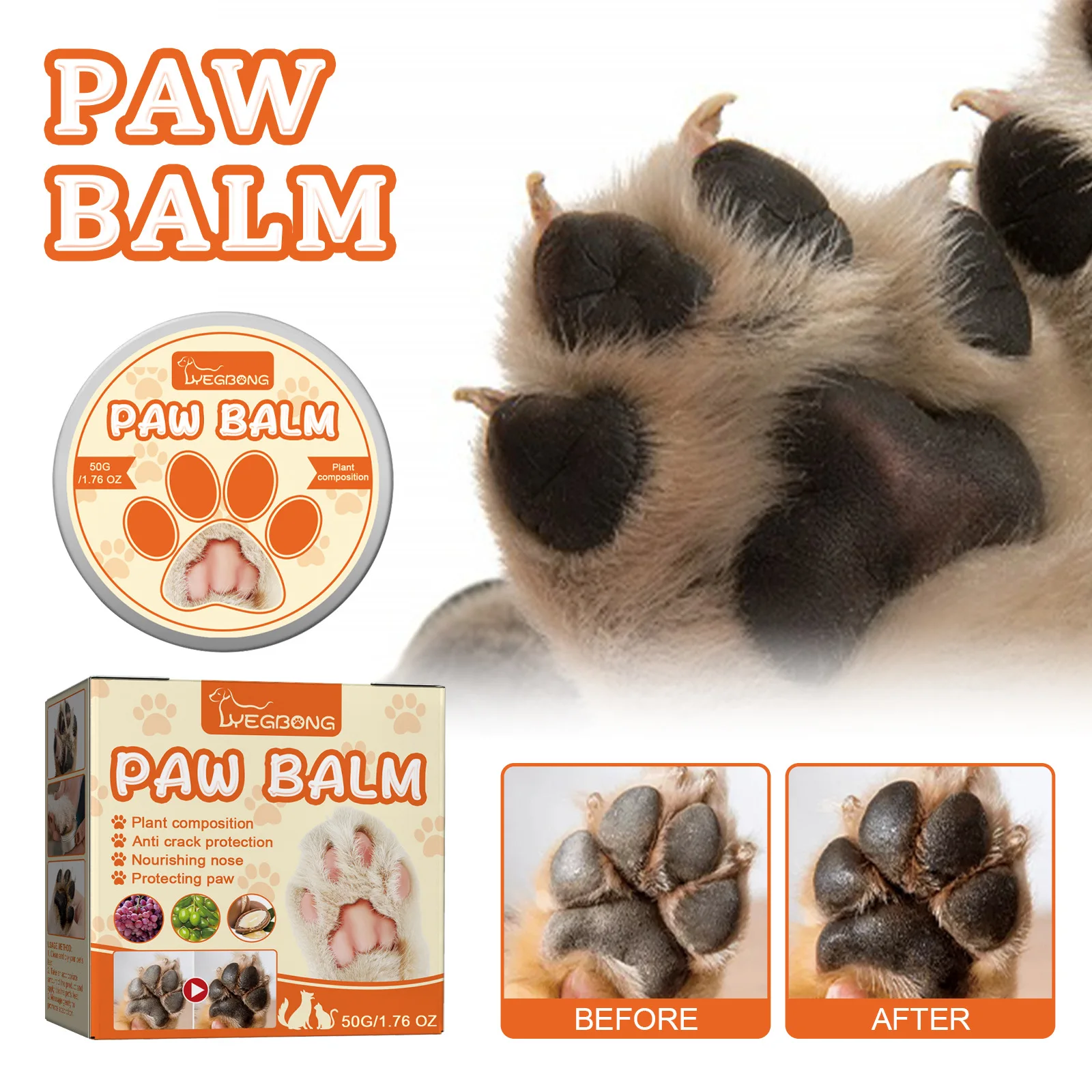50g-Pet-Paw-Balm-Cat-Dog-Moisturizing-Claw-Cream-Pet-Foot-Pads-Prevent ...