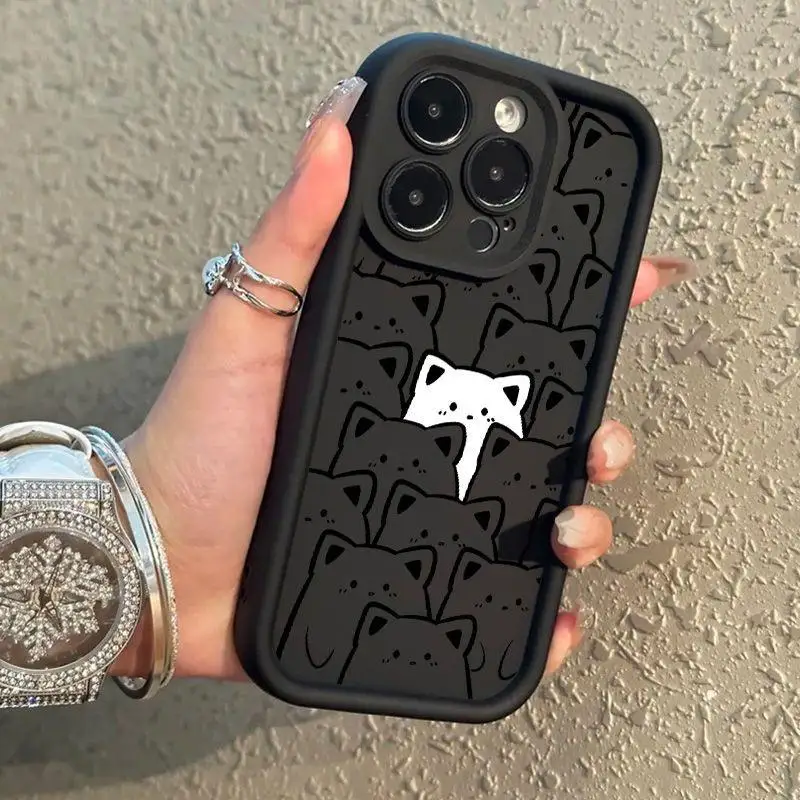 Cartoon Couple Bear Print Shockproof Phone Case - Cute Panda Design for ...